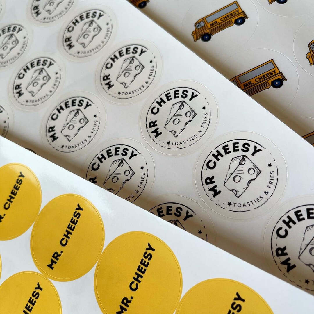 Custom Gloss Circle Stickers, 37mm Stickers, Sticker Sheets, Logo ...