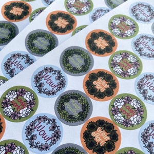 Custom Circle Stickers, 37mm Round Stickers, Sticker Sheets, Logo ...