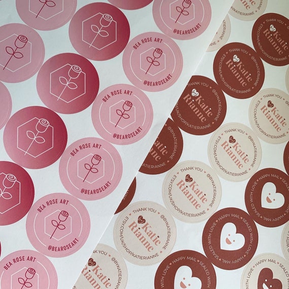 Custom Circle Stickers 37mm Round Stickers Sticker Sheets - Etsy