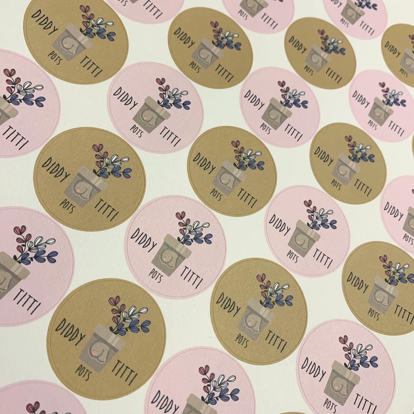 Custom Circle Stickers 37mm Round Stickers Sticker Sheets | Etsy