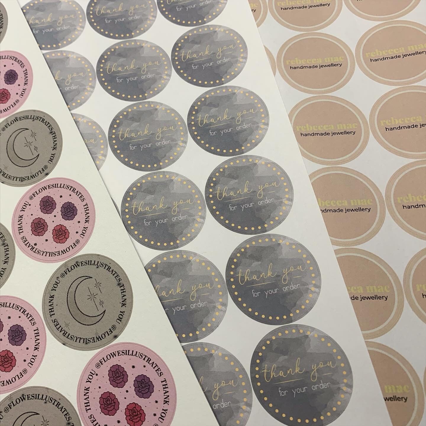 Custom Circle Stickers 37mm Round Stickers Sticker Sheets | Etsy