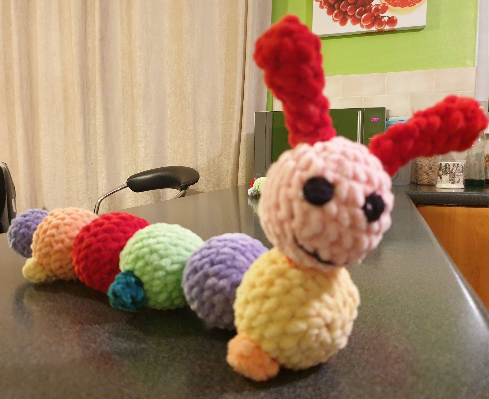 Long handmade crochet centipede 39cm / 15.4 inches soft toy | Etsy