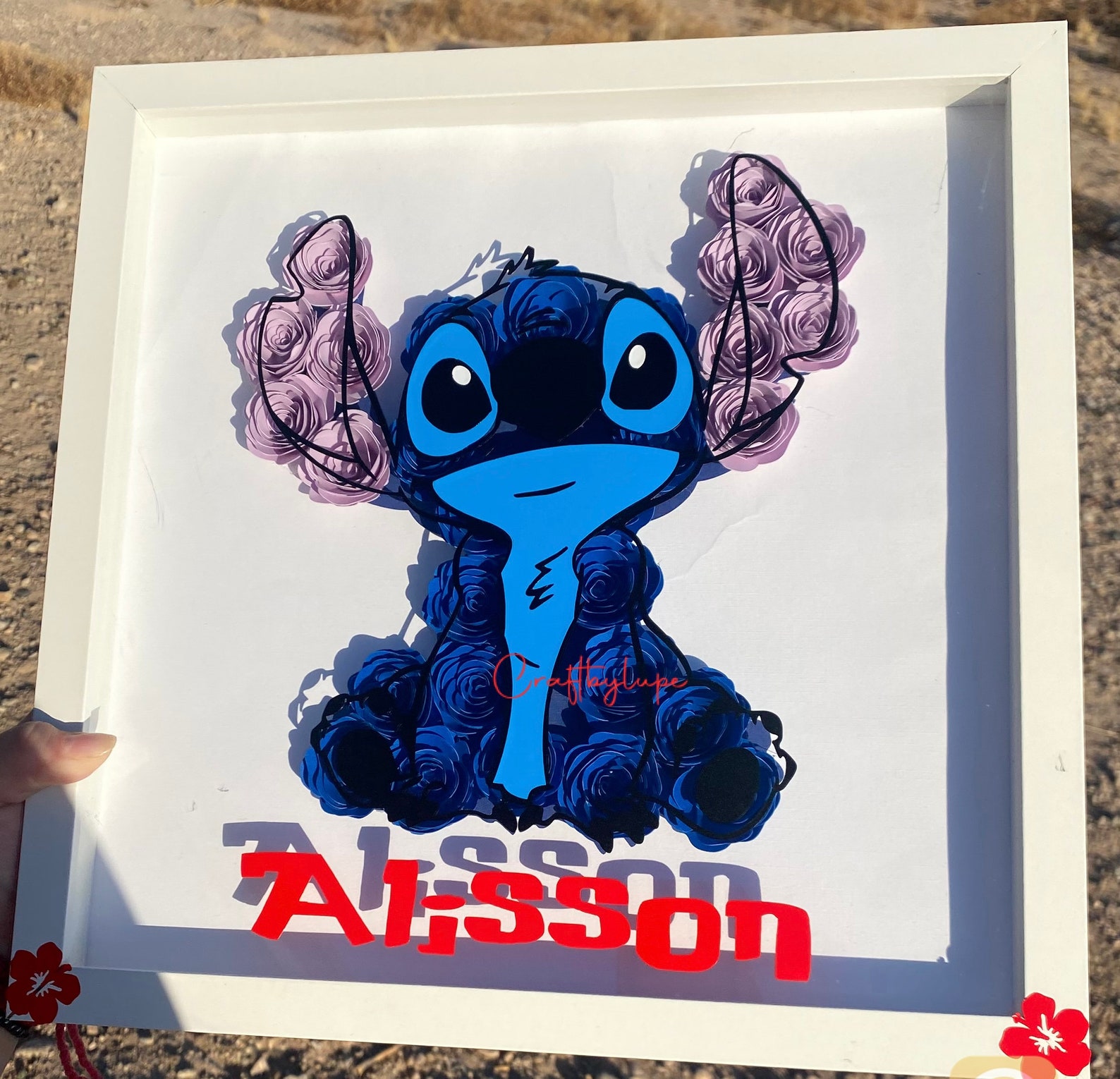 Stitch Flower Shadow Box - Etsy