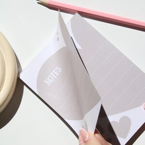 A6 Heart Notes Notepad | Cute Illustrations | Stationery Gift Stocking ...