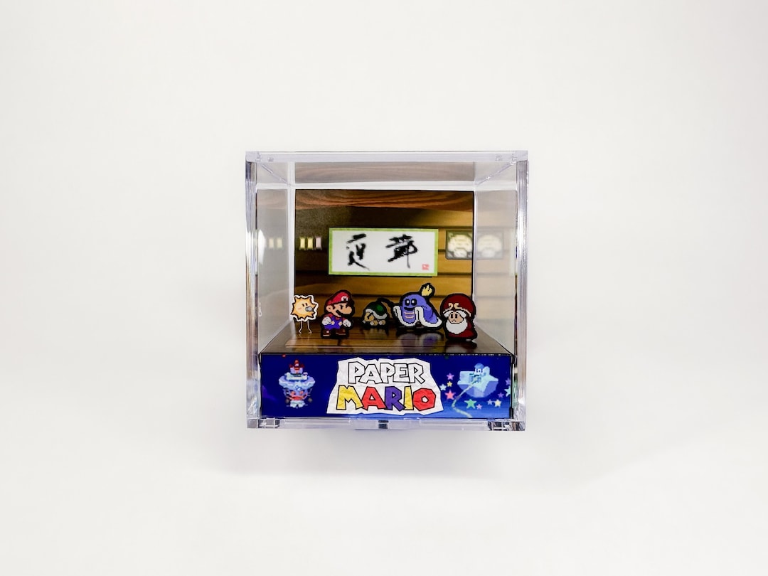 Paper Mario 64 Diorama Cube: Battle at the Dojo - Desk Display - Video ...