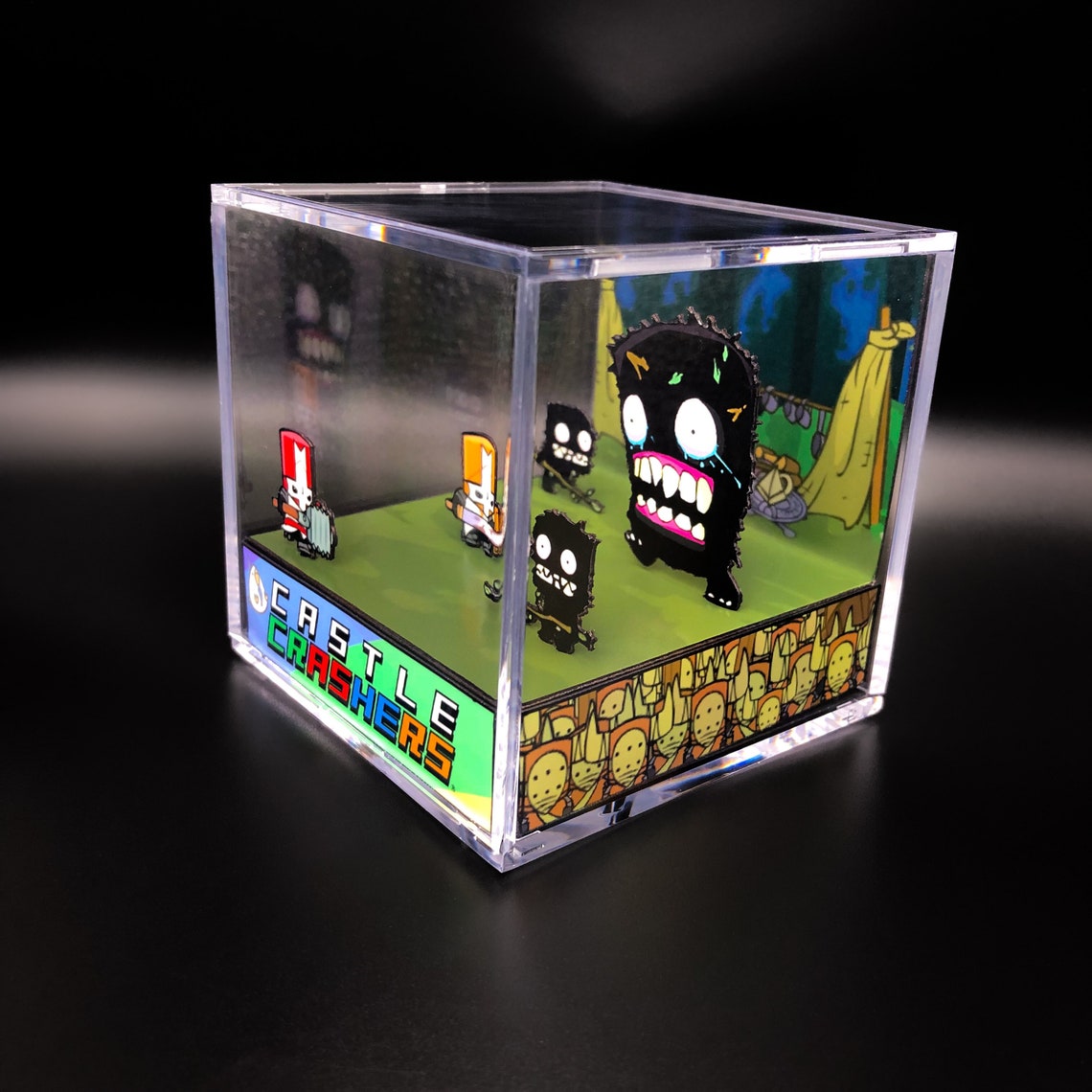 Castle Crashers Diorama Cube: Fighting the Troll Mother - Etsy