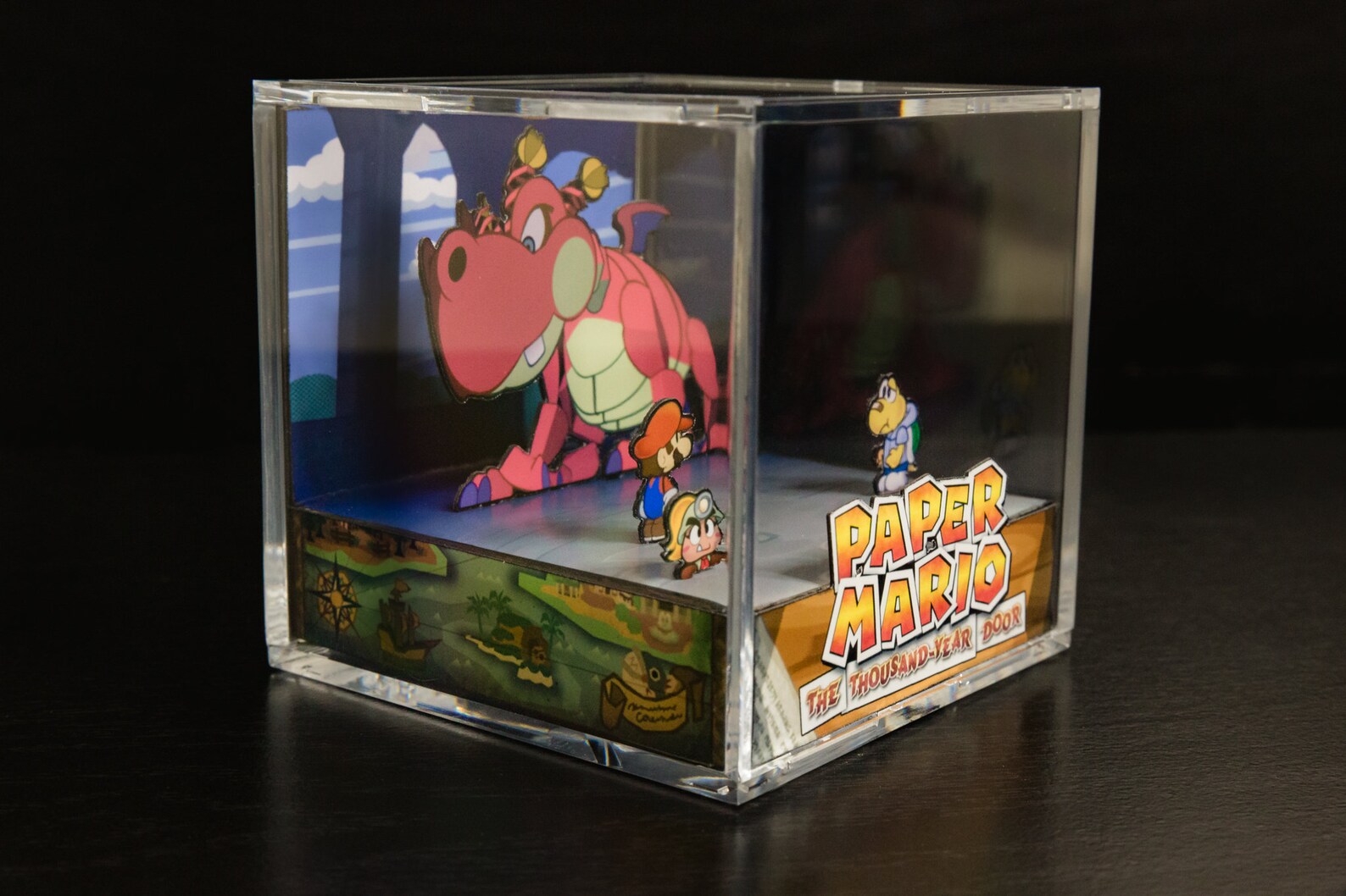 Paper Mario: the Thousand Year Door Diorama Cube - Battle With Hooktail ...