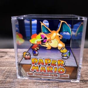 Paper Mario/pokemon Mix & Match Diorama Cube: TTYD - Battle With Dragon ...