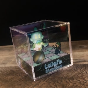 Luigi's Mansion Diorama Cube - Baby Battle - Video Game Room Cube ...