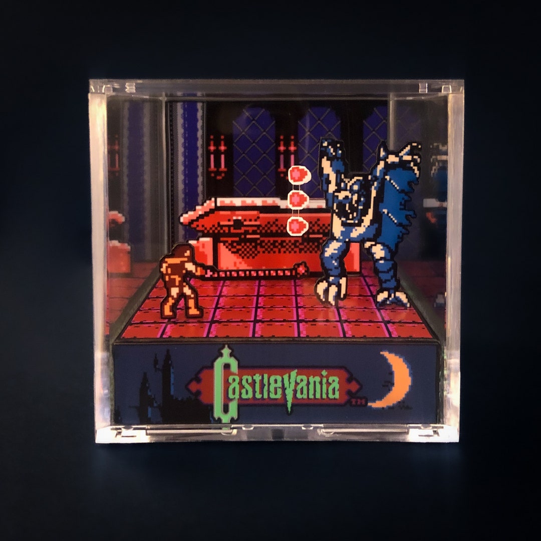 Castlevania Diorama Cube - Battle With Dracula - Video Game Room Cube ...