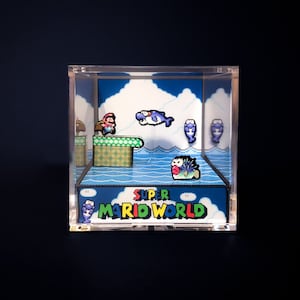 Super Mario World Diorama Cube - Swimming With the Dolphins - Video ...