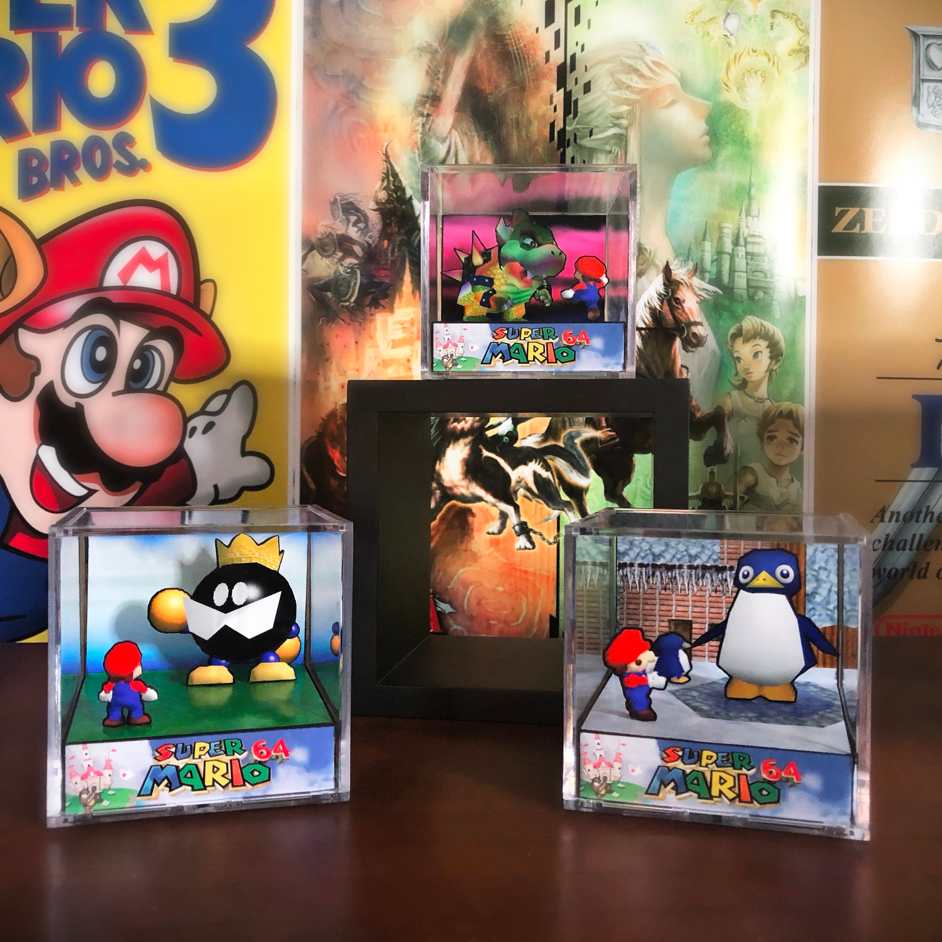 3 Cubes Super Mario 64 Diorama Cube Collection - Etsy