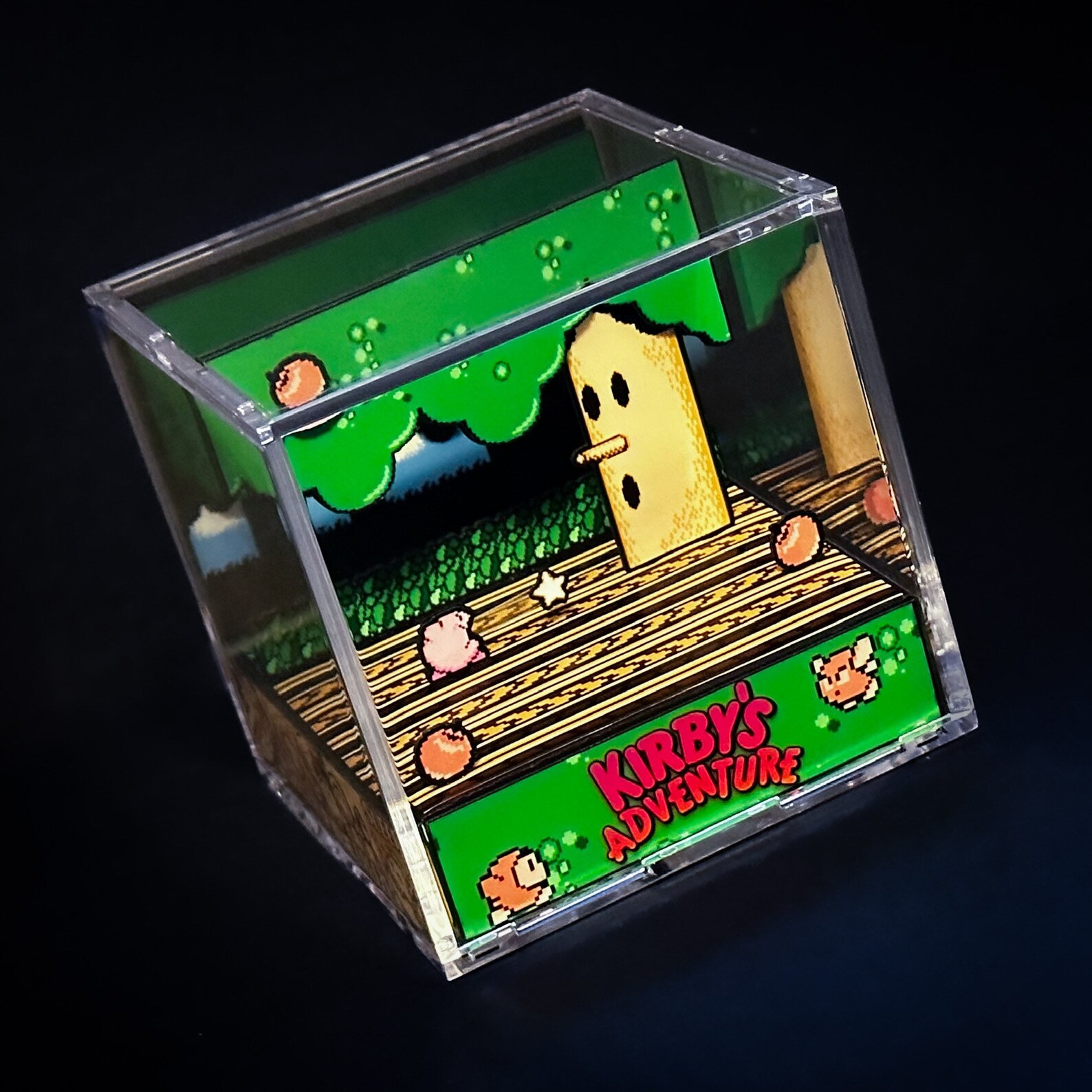 Kirby's Adventure Diorama Cube - Whispy Woods Battle - Video Game Room ...