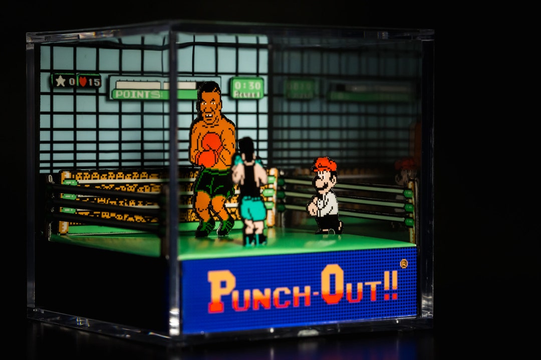 Punch Out Diorama Cube - Video Game Room Decoration - Etsy
