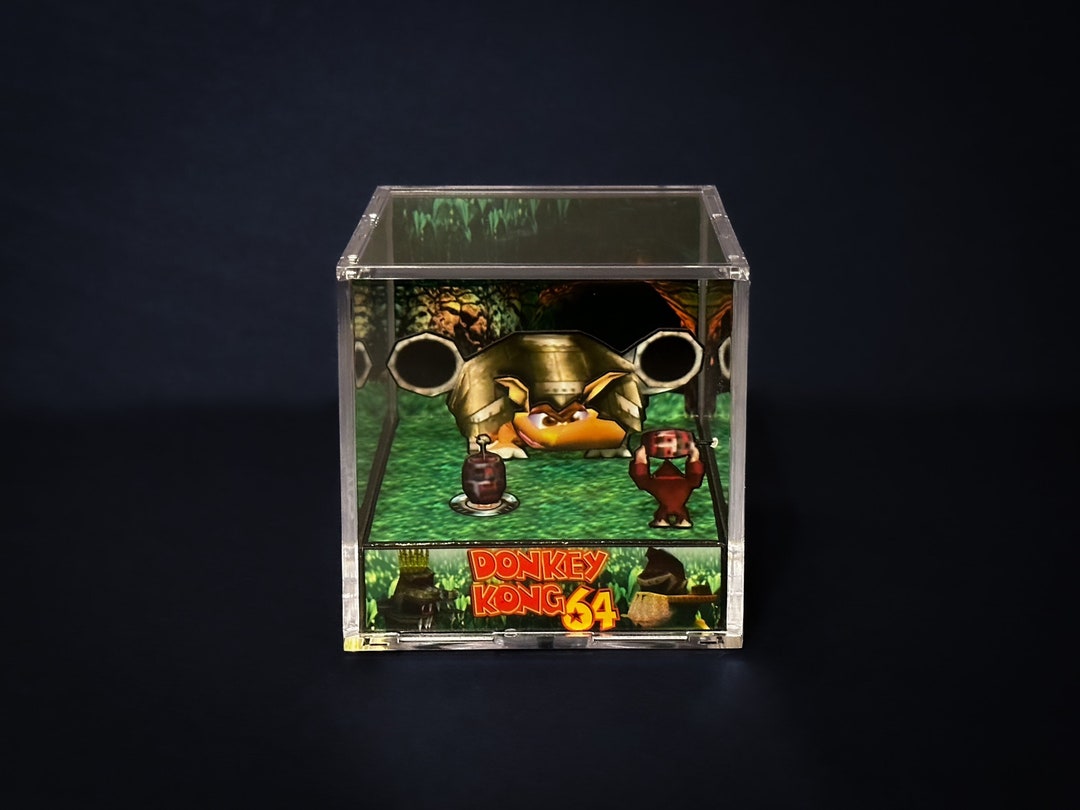 Donkey Kong 64 Diorama Cube - Fighting Armadillo - Video Game Room ...