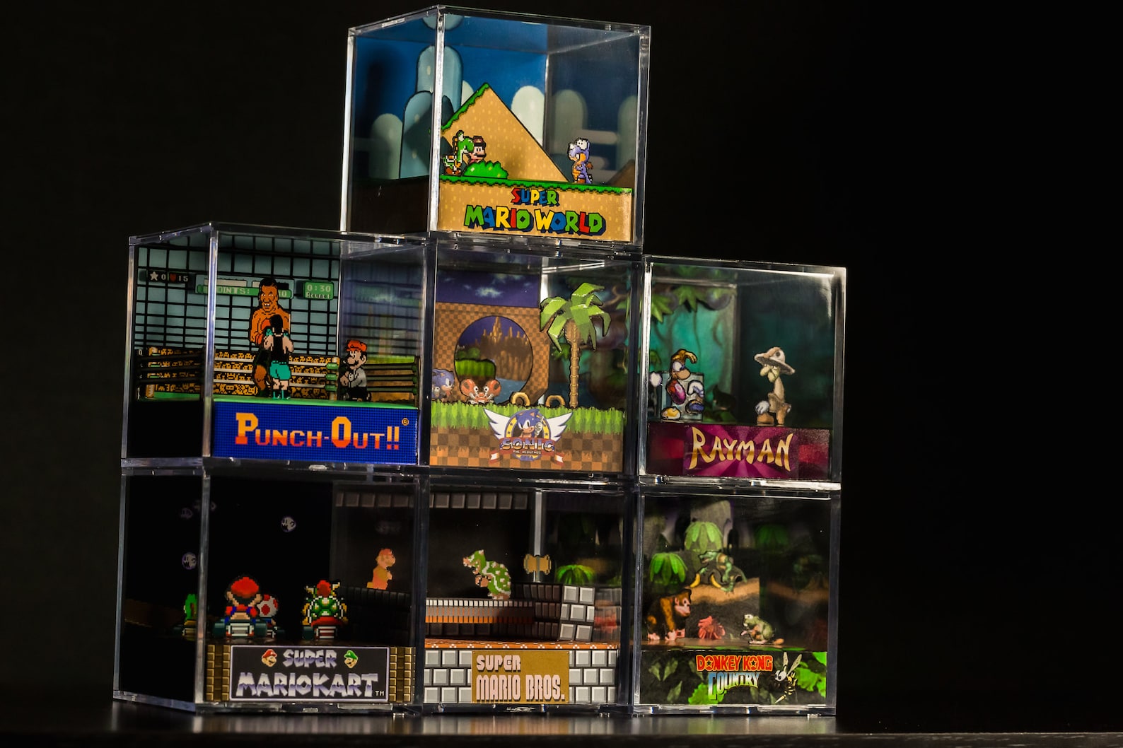 Super Mario World: Ghost House Diorama Cube | Etsy