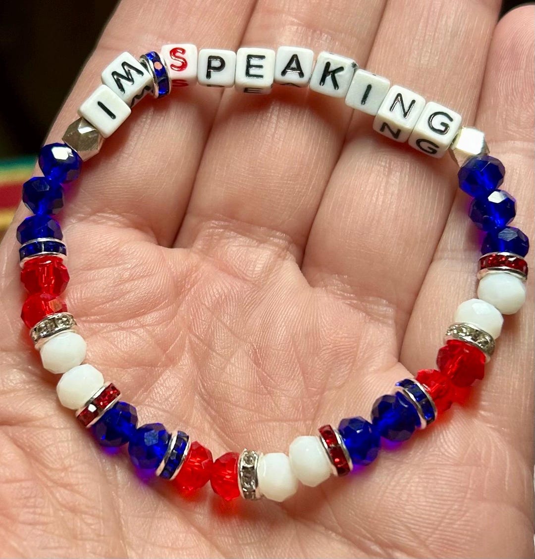 Im Speaking Bracelet, Kamala Harris 2024 Bracelets, Harris 2024 ...