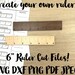 6" Ruler SVG | Laser Cut File | Glowforge Engraving | PDF DXF Vector ...