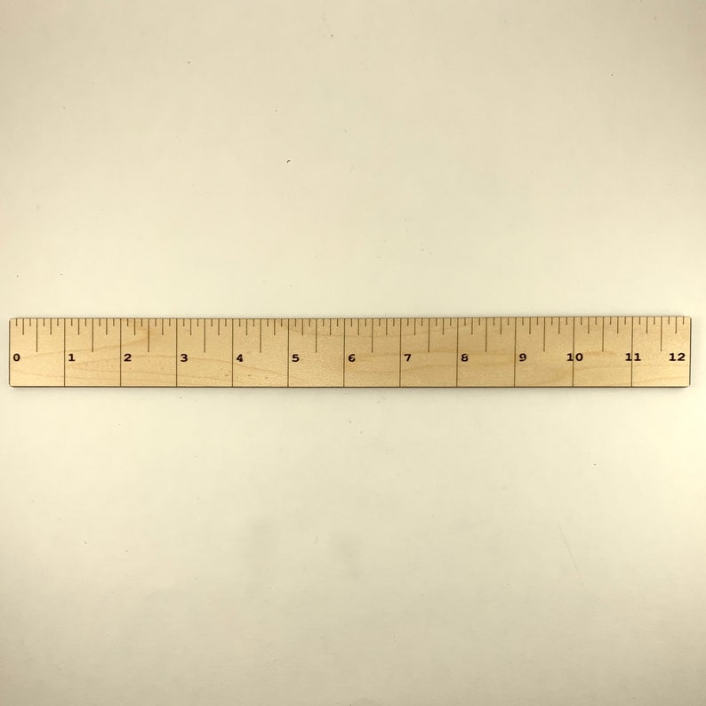 12" Ruler SVG | Laser Cut File | Glowforge Engraving | PDF DXF Vector ...