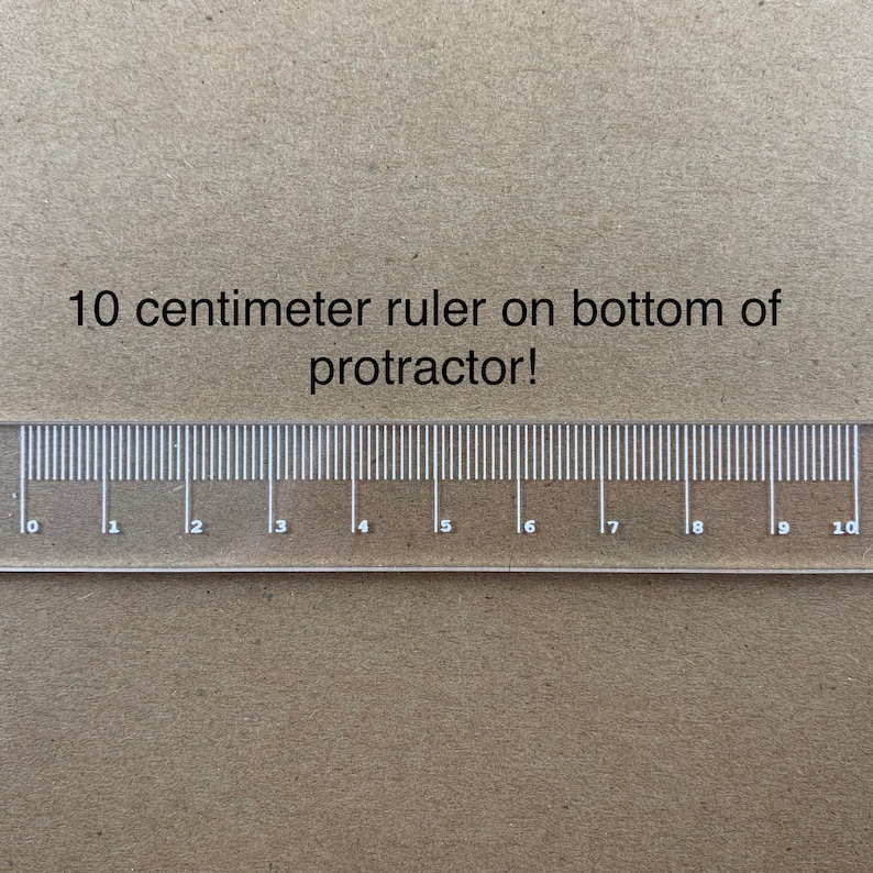Protractor Ruler SVG 10cm Laser Cut File Glowforge Engraving Vector ...