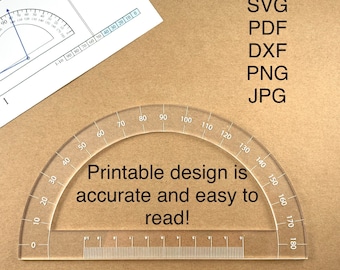 Protractor Svg | Etsy