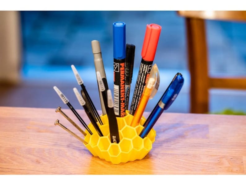 Honeycomb Office Desk Organizer / Pencil Holder / Tool Holder - Etsy