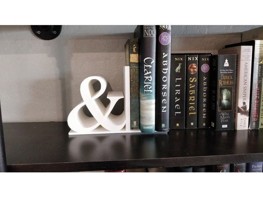 Set of @ and & Bookends / at Sign/ and Sign - FREE SHIPPING - Etsy
