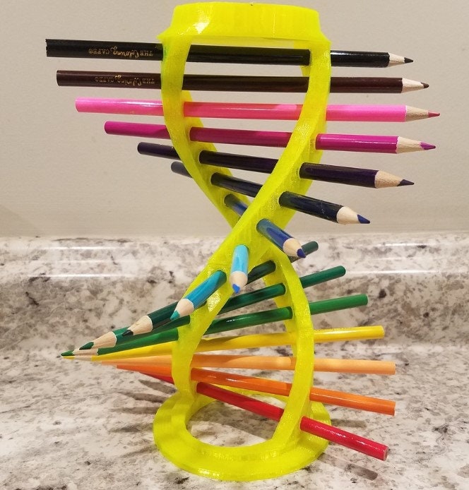 DNA Helix Pencil Holder / Colored Pencils Stand / Pen Holder / - Etsy UK