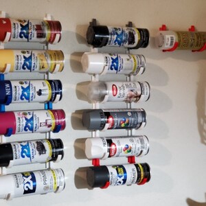 Wall Mounted Spray Can Organizer / Spray Paint Holder / Spray Paint ...