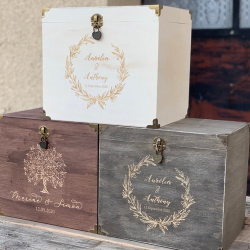 Personalized Wedding Card Box | Etsy