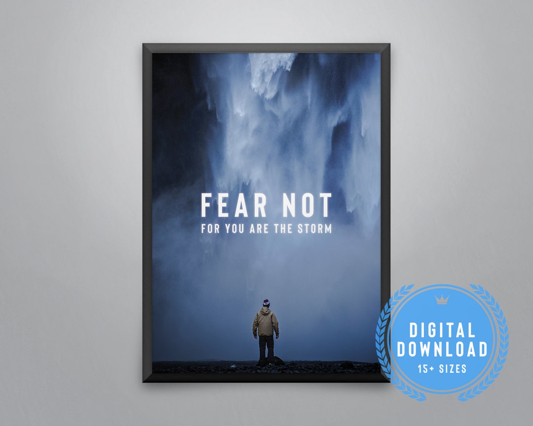 You Are the Storm Printable Art, Motivational Quote Print, Wall Art ...