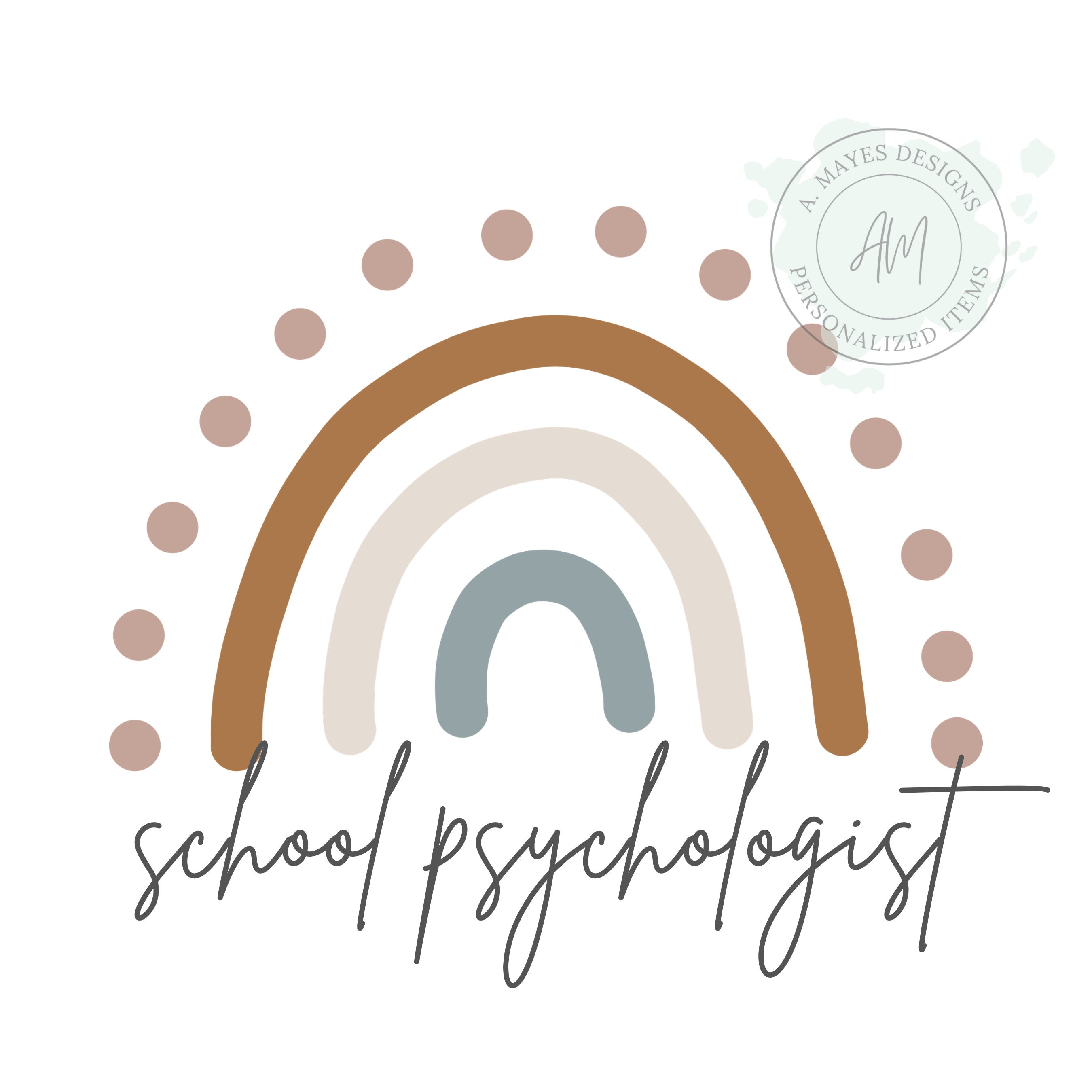 School Psych Svg/rainbow Svg/psychologist/school Psychologist/educator ...