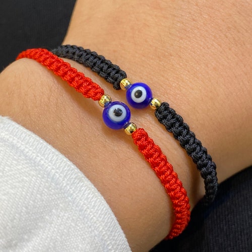 Men's Evil Eye Onyx Bracelet Evil Eye Protection Bracelet | Etsy