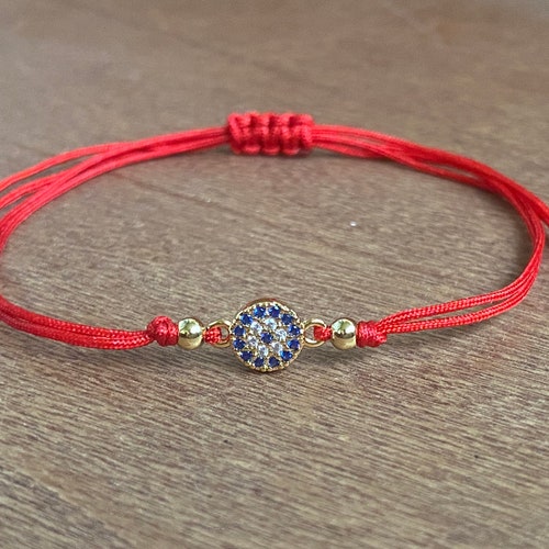 String Evil Eye Bracelet Red String Bracelet for Protection - Etsy
