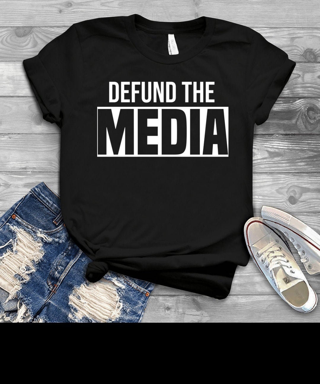 Defund the Media Fake News Defund Shirt Protest Shirt Political Shirt ...