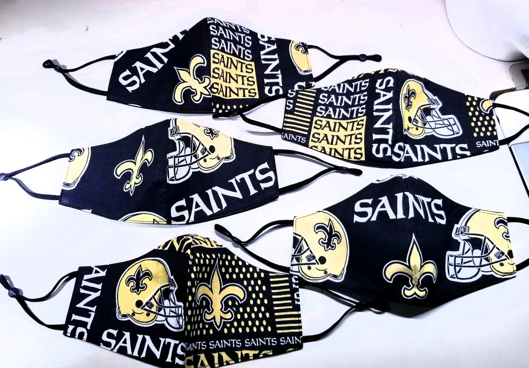 New Orleans Saints Face Mask Cloth Mask Handmade Mask Cloth - Etsy