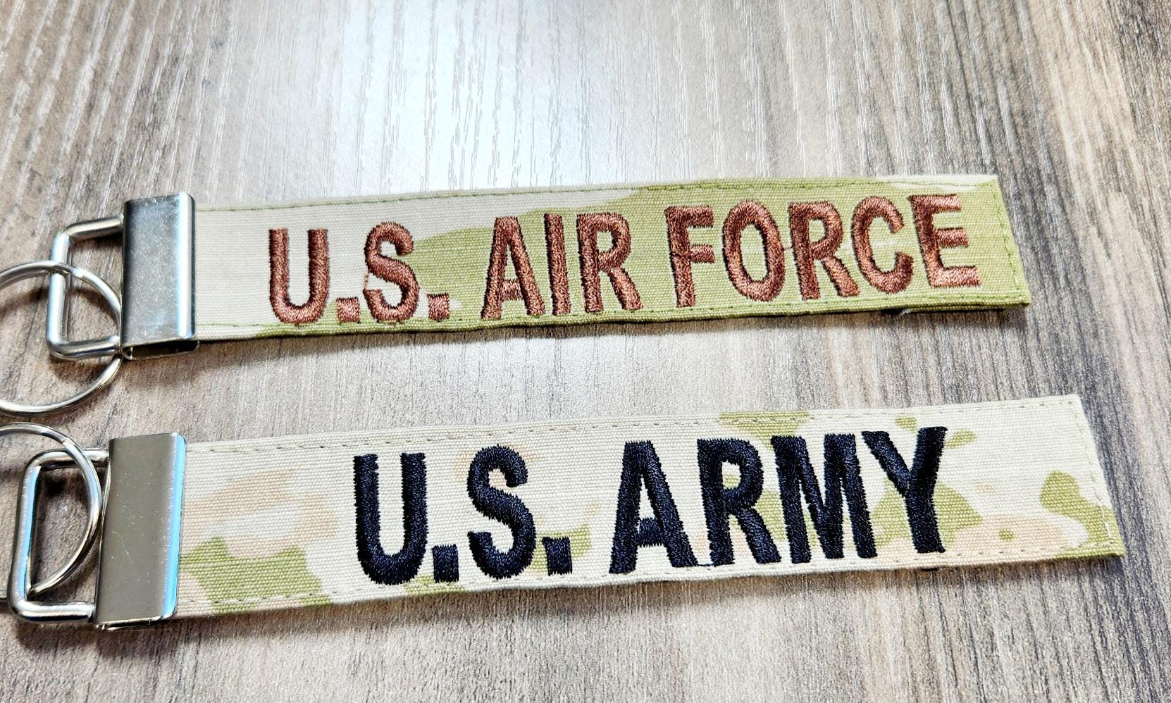Wristlet Keychain, Military Name Tape Keychain, Military Luggage ...