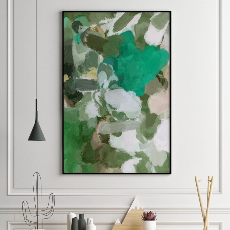 Abstract Green - Etsy