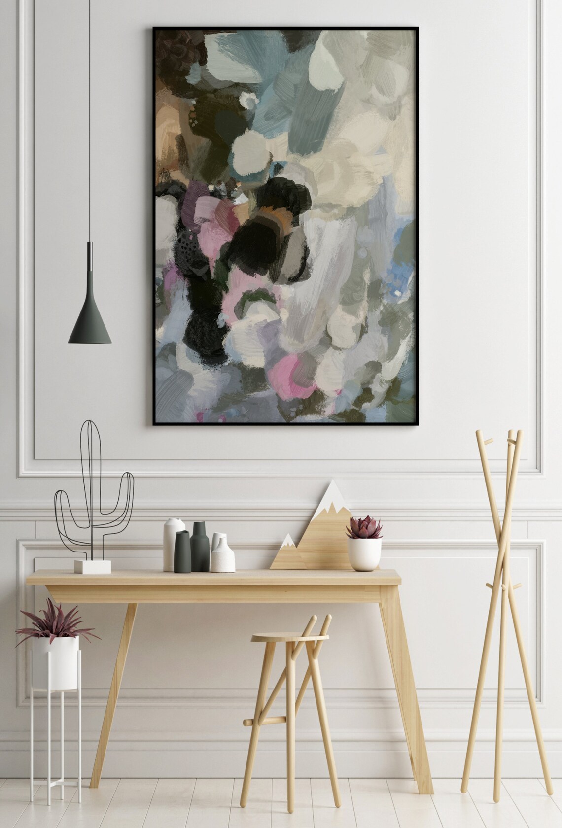 Abstract Art Set of 2 Wall Art Large Wall Art Abstract - Etsy