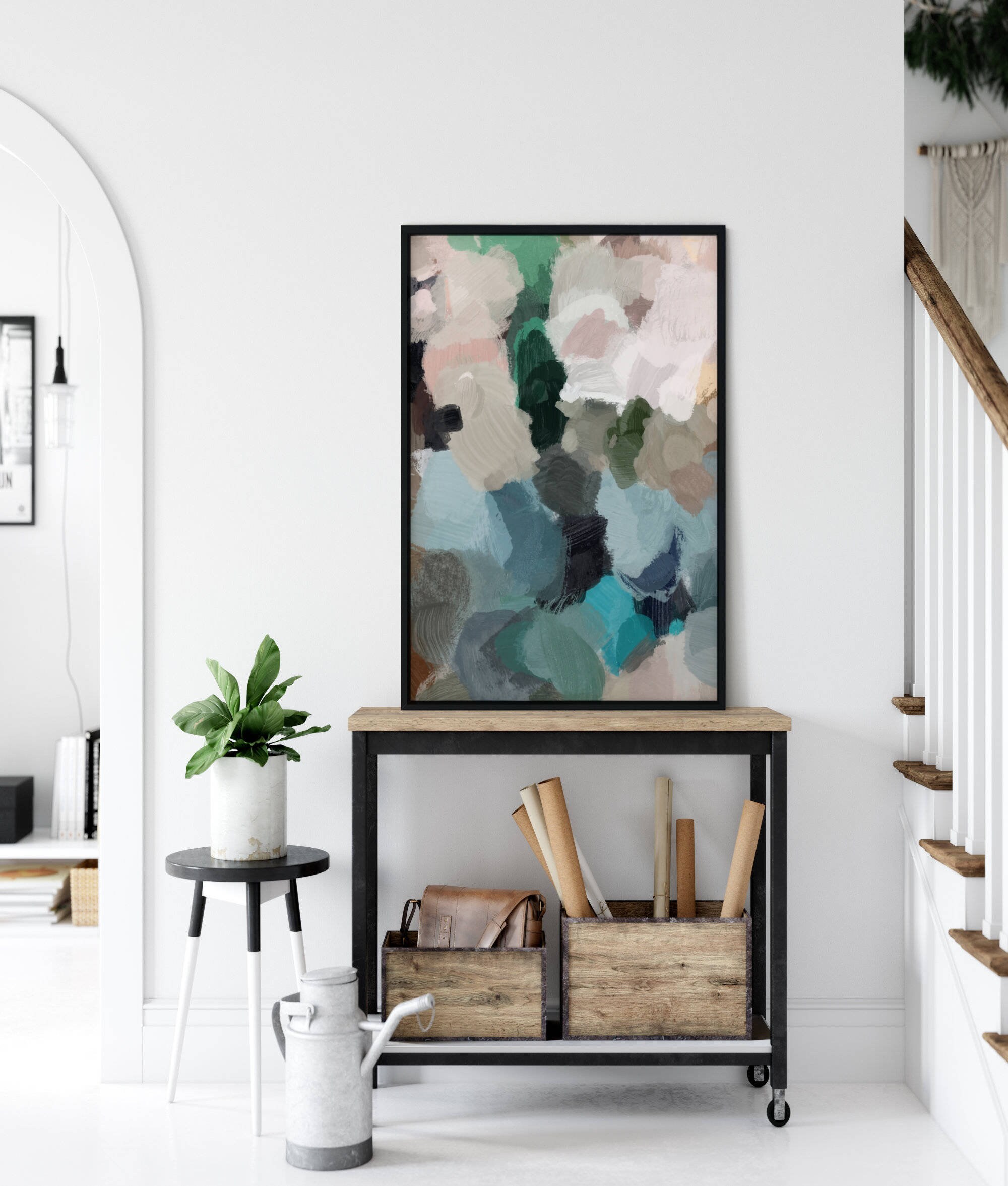 Large Wall Art, Abstract Art, Abstract Painting, Green Wall Art ...