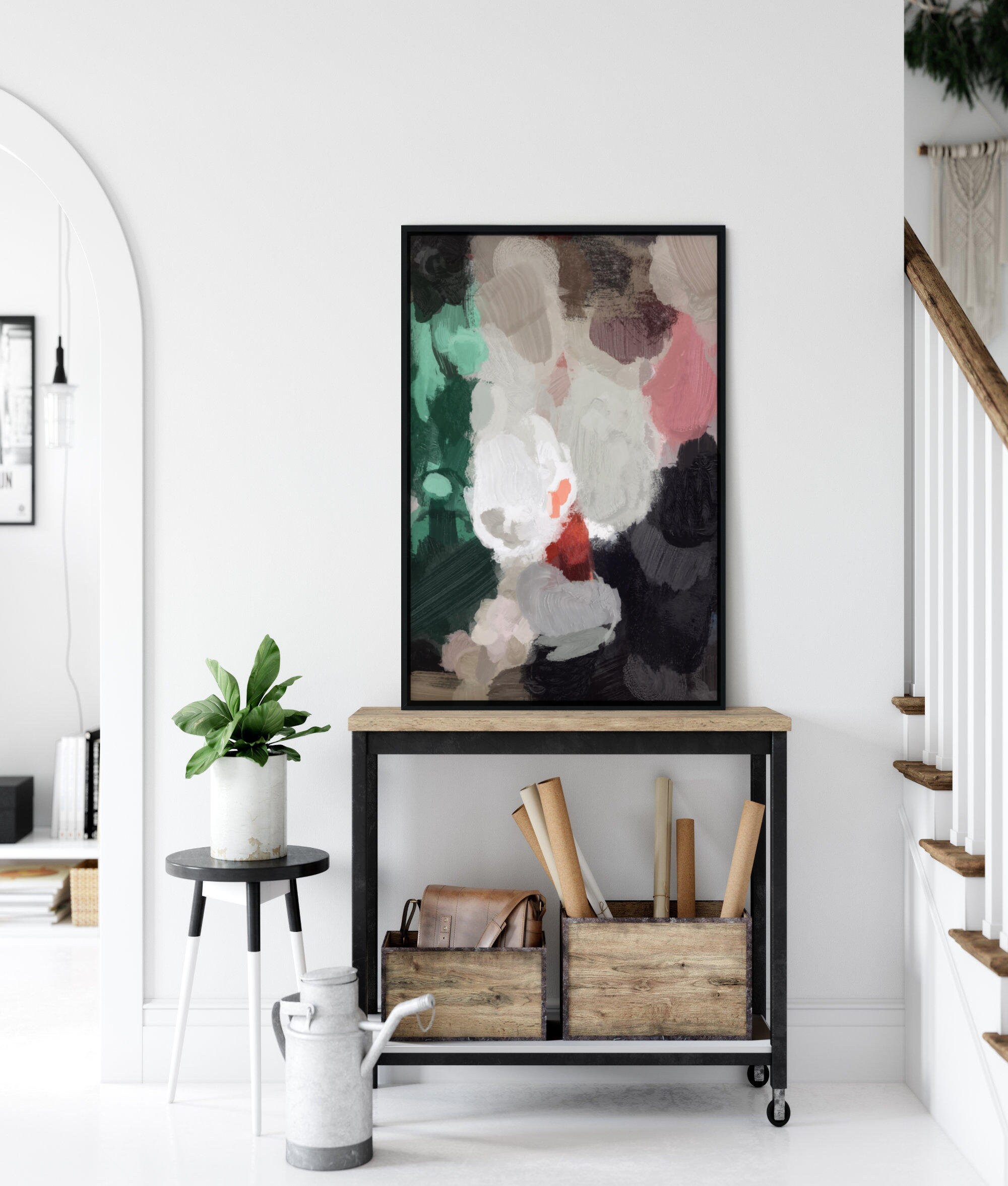 Modern Art Painting Set, Abstract Art Set, Set of 2 Wall Art, Large ...