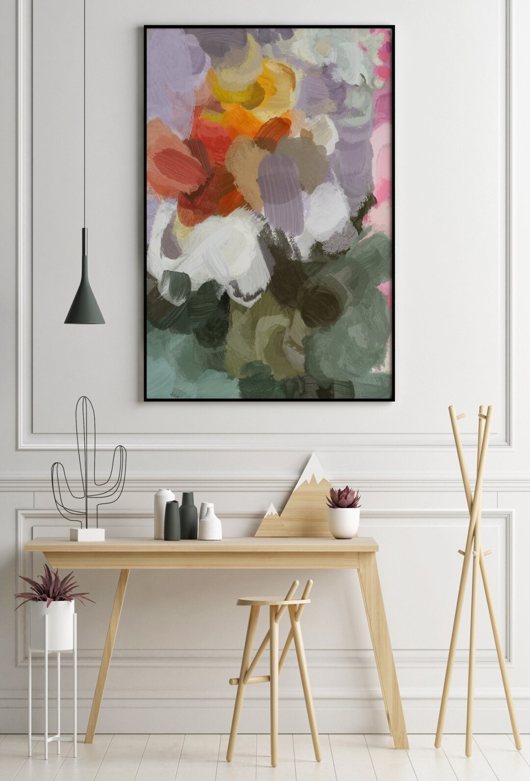 Large Modern Colorful Wall Art Multicolor Large Art Print Abstract Wall ...