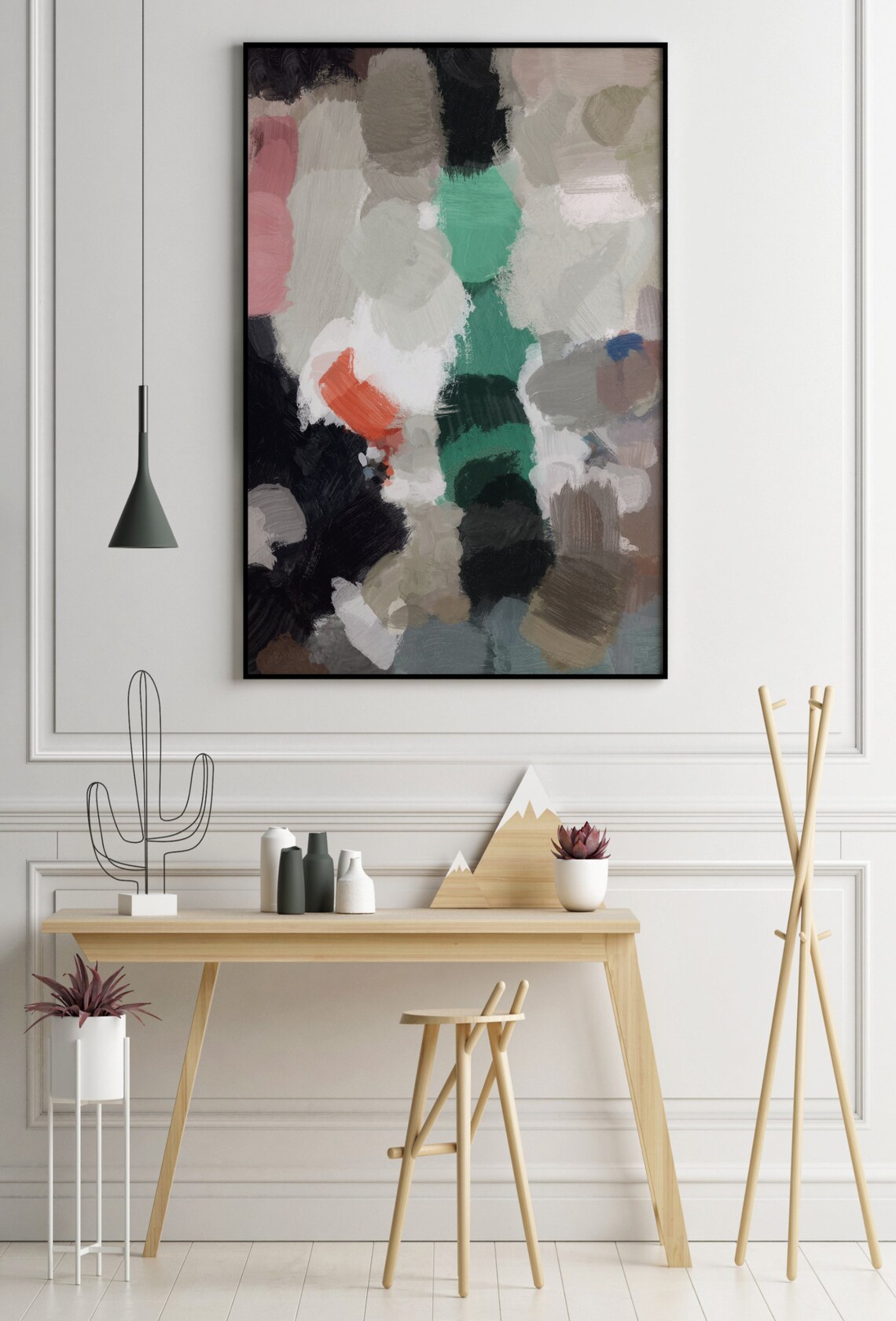 Modern Art Painting Set, Abstract Art Set, Set of 2 Wall Art, Large ...