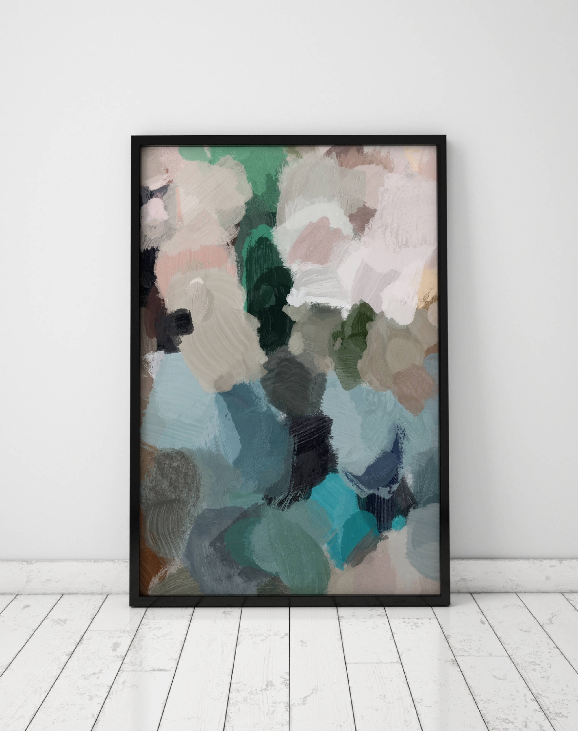 Large Wall Art, Abstract Art, Abstract Painting, Green Wall Art ...