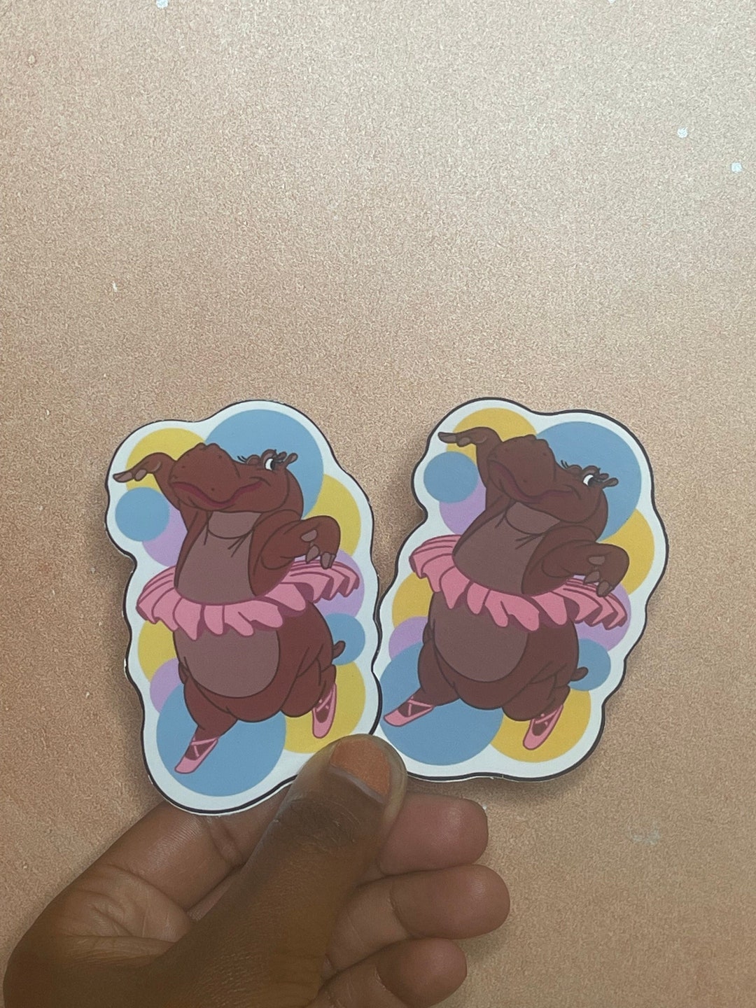 Dancing Hippo Fantasia Disney Sticker Stickers Disney / Walt - Etsy