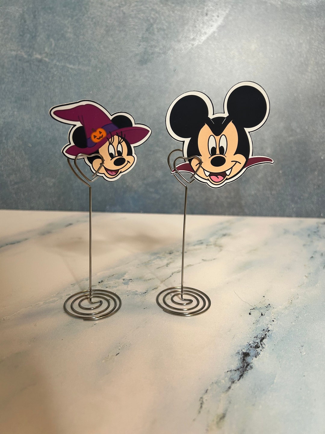 Mickey Mouse Vampire and Minnie Mouse Witch Duo Halloween Sticker ...