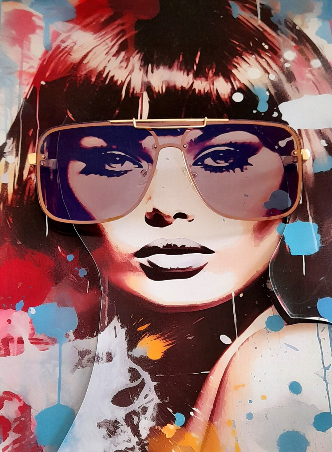 Square Aviators Stylish 70s Retro Chic Classy Sunglasses Ombre Bronze ...