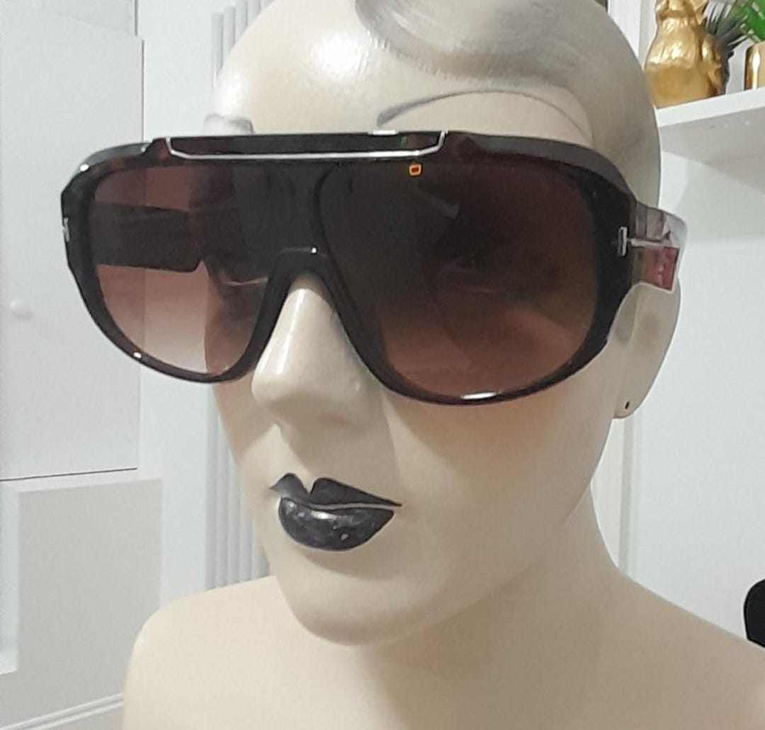 Brown Classic Aviators Classy Ski Style Oversized Sunglasses Gradient ...