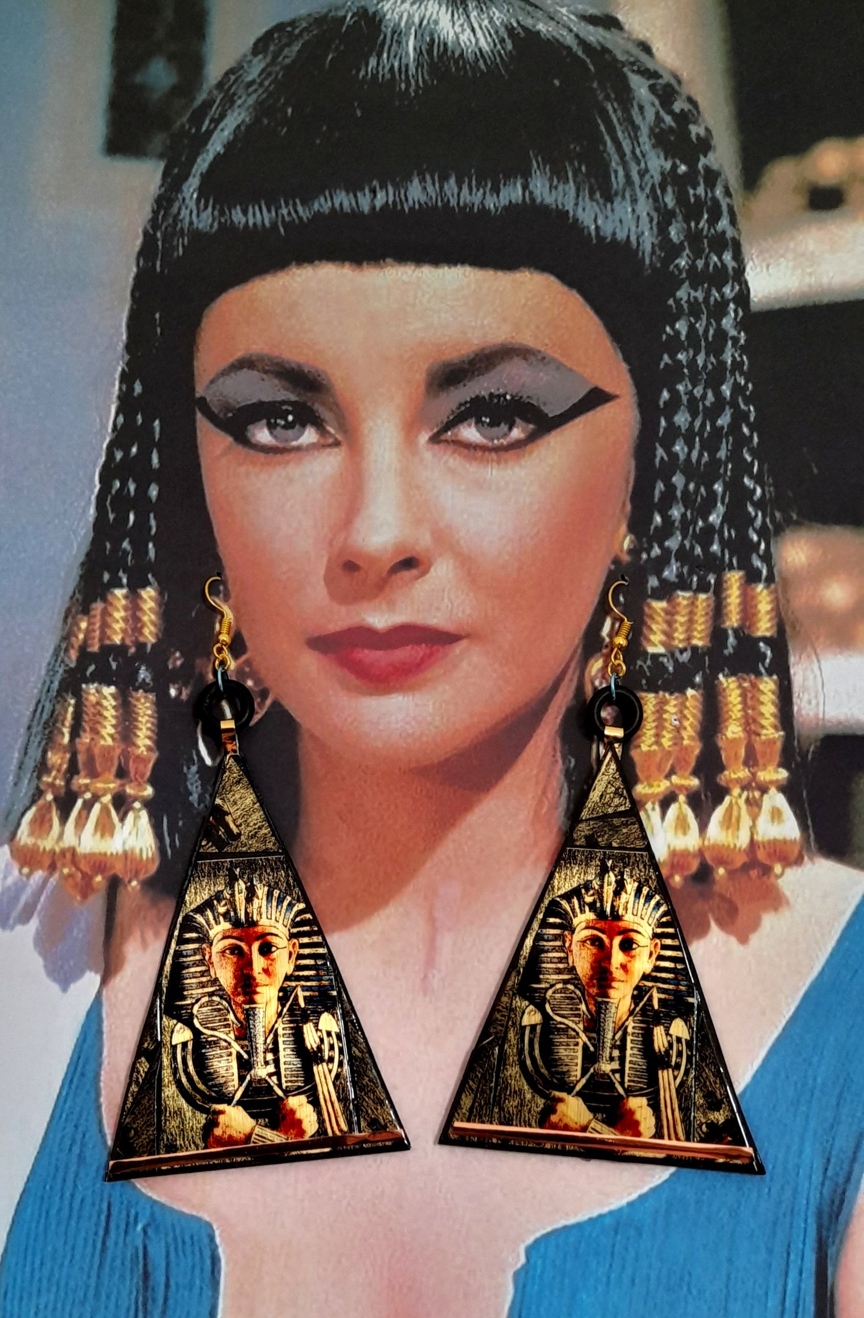 Ra Pharaoh Egyptian Gold Cleopatra Triangle.geometric Pyramid - Etsy