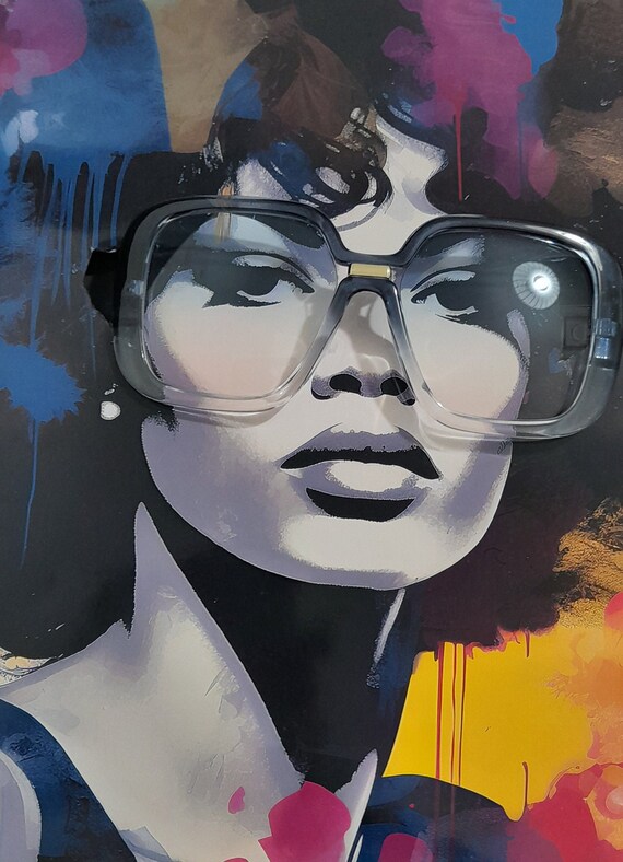 Pale blue to pink retro sixties gradient tint ombr… - Gem